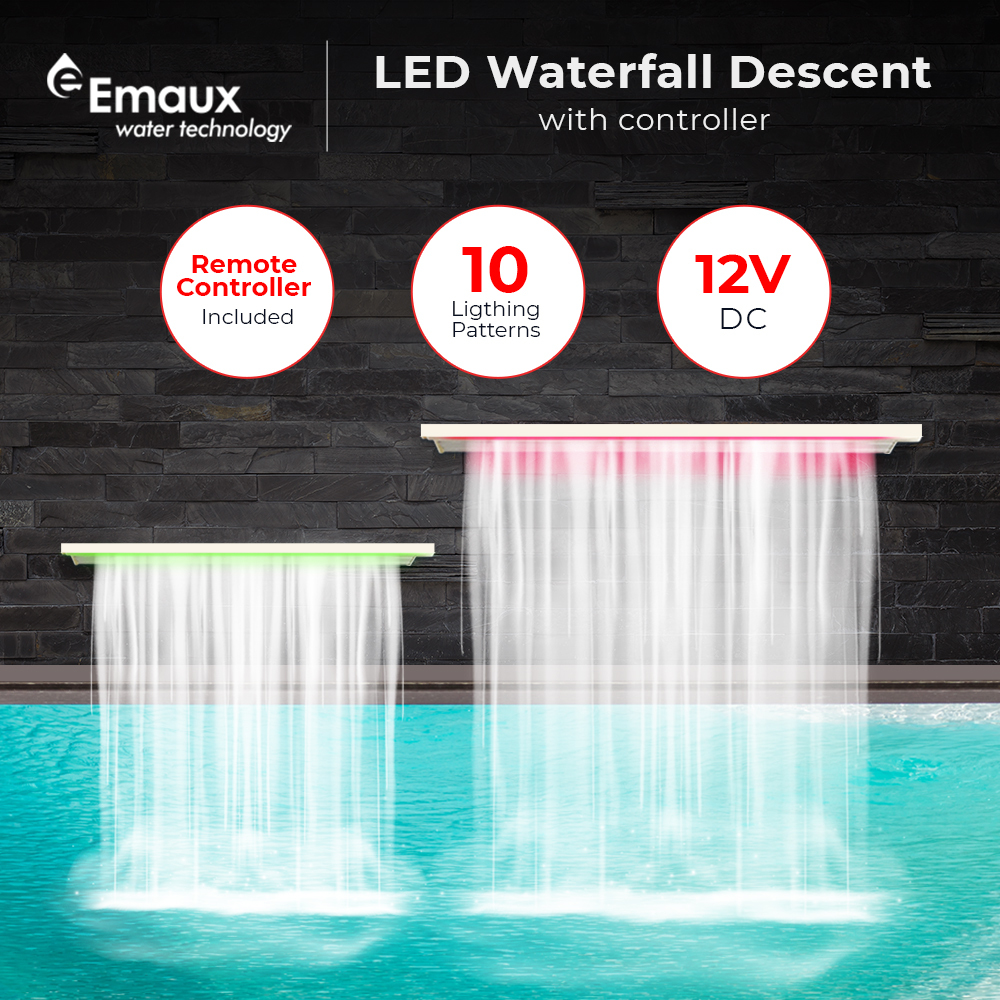 LED Strip Waterfall Descent Light | Pool Fittings & Accessories